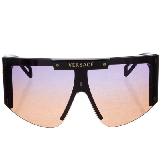 Versace | Accessories | Versace Shield Gradient Sunglasses | Poshmark
